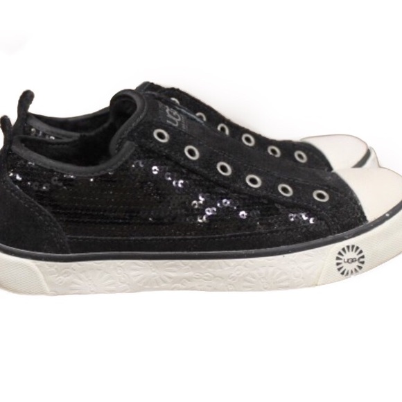 UGG | Shoes | Ugg Laela Black Suede Sequin Sneakers Size 6 | Poshmark